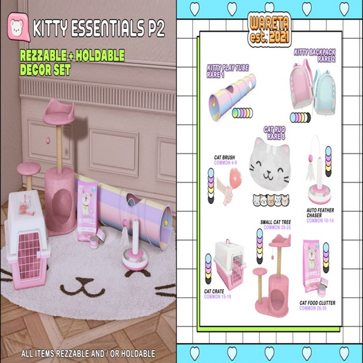 Second Life Marketplace - 1. - .W. Kitty Essentials P2 - Kitty Play ...