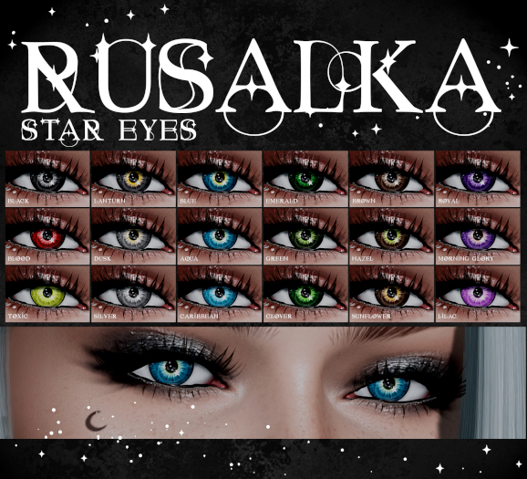 Second Life Marketplace - Rusalka - BOM Star Eyes