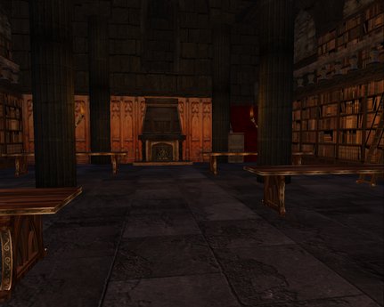 Second Life Marketplace - Gothic Library skybox boxed v1