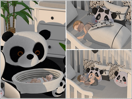 Second Life Marketplace - {Pink&Blue}Panda room complete(Zooby Animesh)