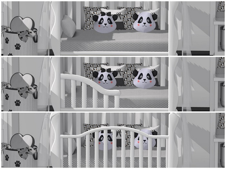 Second Life Marketplace - {Pink&Blue}Panda room complete(Zooby Animesh)