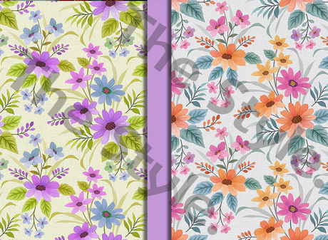 Second Life Marketplace - Charmed Flowers Matching Fabrics Textures ...