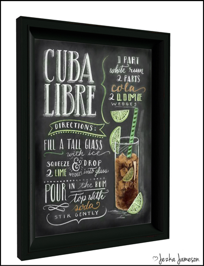 Second Life Marketplace - JEZKA - Bar Drink Sign Cuba Libre