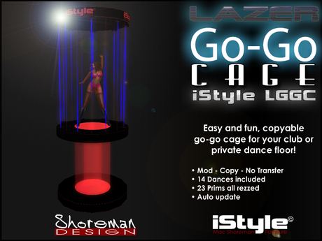 Second Life Marketplace - iStyle Go-Go Cage LGGC LAZER