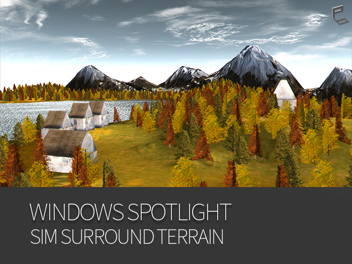 Second Life Marketplace - WINDOWS SPOTLIGHT - sim surround ( AUTUMN SET )