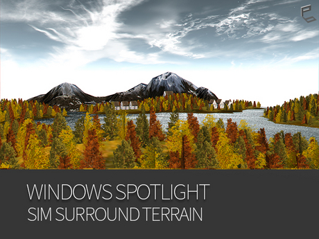 Second Life Marketplace - WINDOWS SPOTLIGHT - sim surround ( AUTUMN SET )