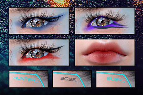 Second Life Marketplace - +ABYSSAL+ HUNTER FACE SET