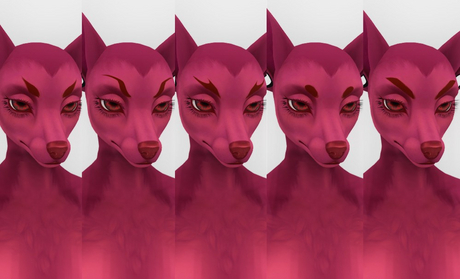 Second Life Marketplace - [MONOCHROME] ANIMA Fabled Fox Masc Brows