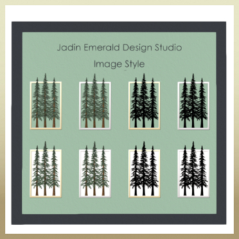 Second Life Marketplace - NEW FREEBIE Three Evergreen Trees in Frame ...