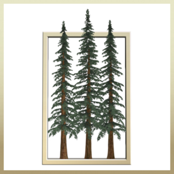 Second Life Marketplace - NEW FREEBIE Three Evergreen Trees in Frame ...