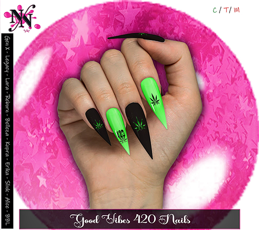 Second Life Marketplace - ::NN:: Good Vibes 420 Nails