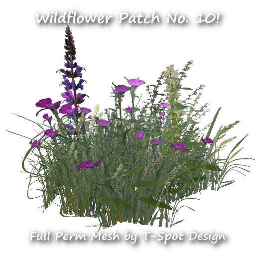Second Life Marketplace - T-Spot Mesh - Wildflower Patch No. 10 - FP ...