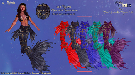 Second Life Marketplace - Misteria - Chains base for Nemissa Tail - Blue