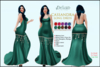 Second Life Marketplace - Delicatt couture - Cassandra Long dress V23.1 ...