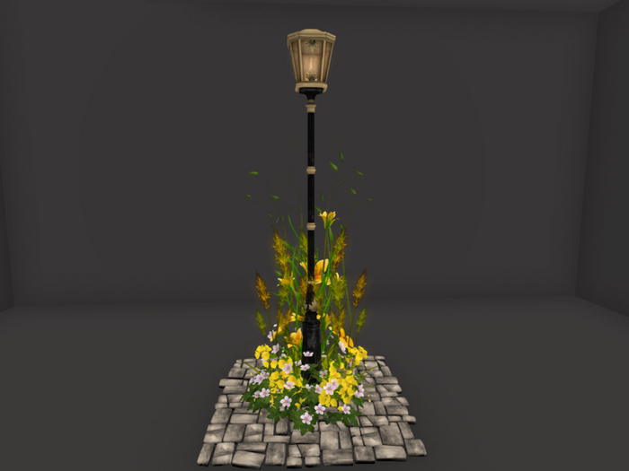 Second Life Marketplace - MC Garden Street Lamp Yellow RESIZER