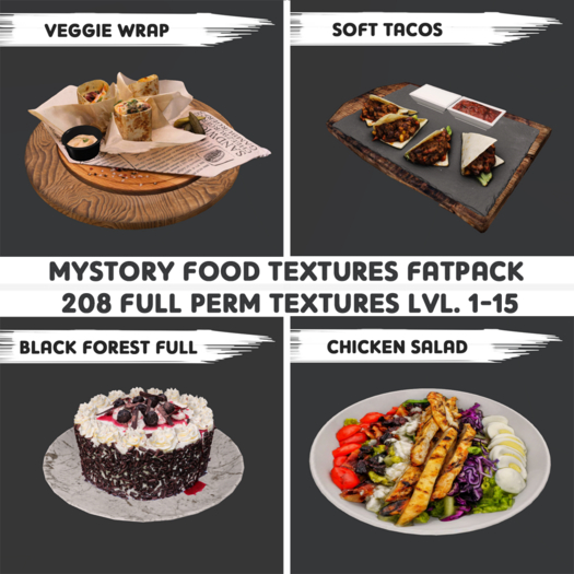 Second Life Marketplace - DUST: MyStory Food Textures Full Perm FATPACK ...