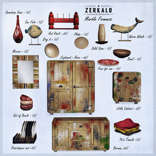 Second Life Marketplace - [ zerkalo ] Marble Firmness - Plate