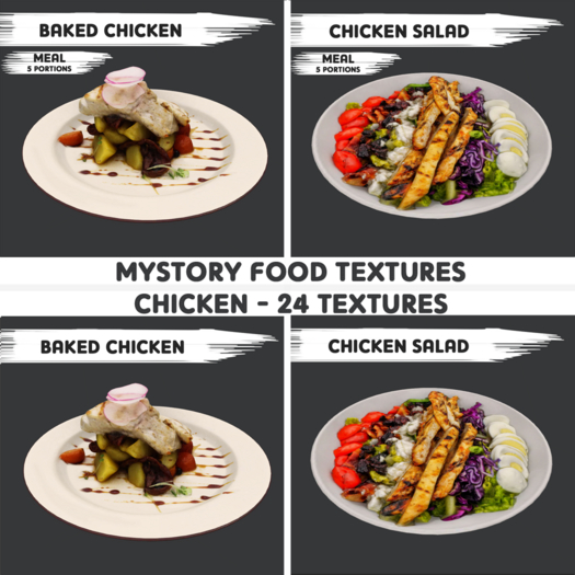 Second Life Marketplace - DUST: MyStory Food Textures: Chicken