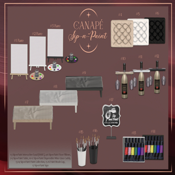 Second Life Marketplace - 13. Canape - SNP Paint Collection Black