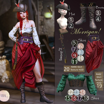 Second Life Marketplace - UNA. Morrigan [ Maitreya Petite ] Set [ 5 items ]