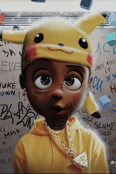 Second Life Marketplace - "pika boy" wall art