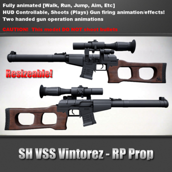 Second Life Marketplace - SH RP Prop Gun - VSS Vintorez