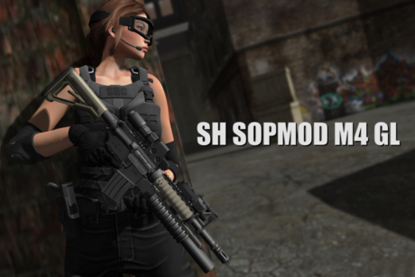 Second Life Marketplace - SH RP Prop Gun - SOPMOD M4 GL