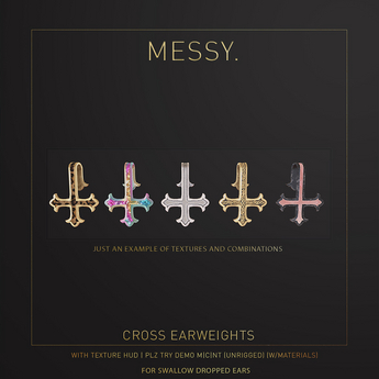 Second Life Marketplace - Messy. Cross Earweights