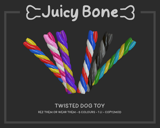 Second Life Marketplace - Juicy Bone - Twisted Dog Toy