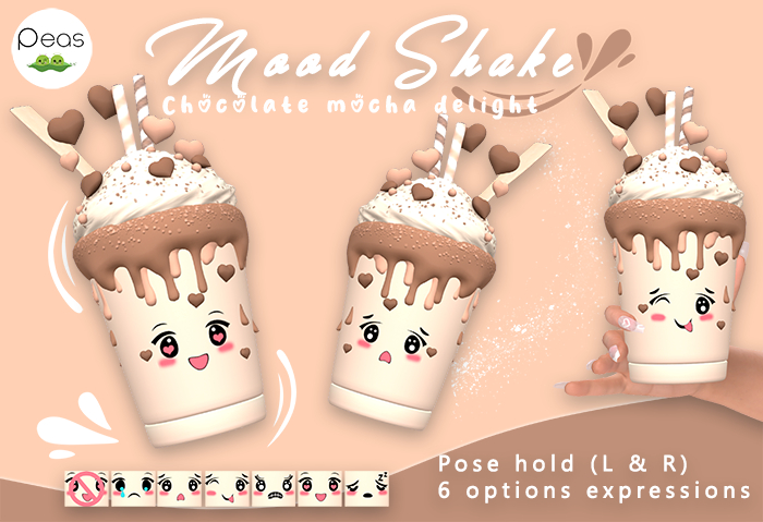 Second Life Marketplace - Peas.MOOD SHAKE-Chocolate mocha delight
