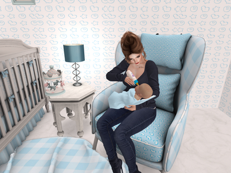 Second Life Marketplace - COMPLETE BLUE BABY NURSERY SET