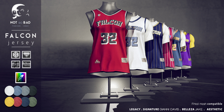 Second Life Marketplace - not so bad . mesh . FALCON jersey . demo
