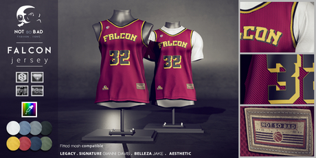 Second Life Marketplace - not so bad . mesh . FALCON jersey . demo