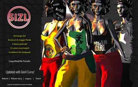 Second Life Marketplace - SIZL REMERGE BODYSUIT SINGLE PACK BLUE ...
