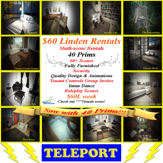 Second Life Marketplace - Original $60 Linden Rentals