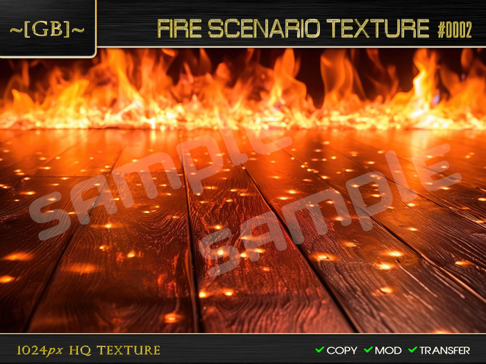 Second Life Marketplace - ~ [GB] Textures HQ ~ 00230 - Fire Scenario ...