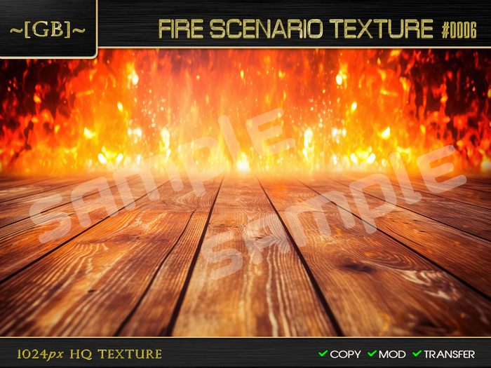 Second Life Marketplace - ~ [GB] Textures HQ ~ 00234 - Fire Scenario ...