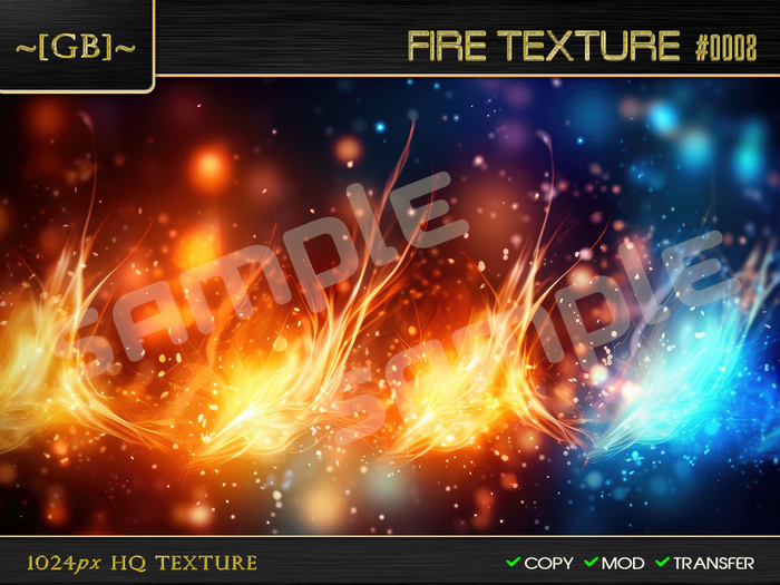 Second Life Marketplace - ~ [GB] Textures HQ ~ 00235 - Fire Texture #0008