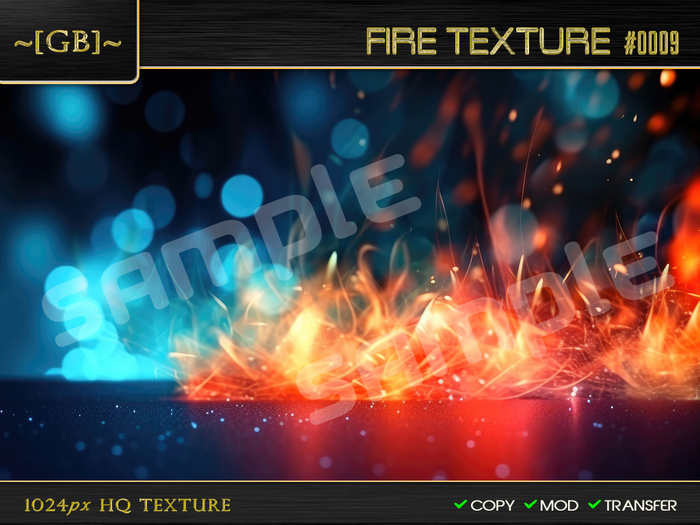 Second Life Marketplace - ~ [GB] Textures HQ ~ 00236 - Fire Texture #0009