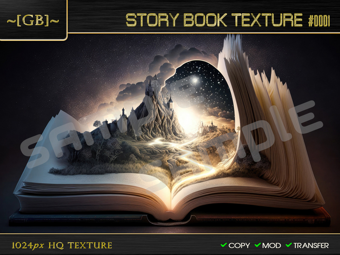 Second Life Marketplace - ~ [GB] Textures HQ ~ 00250 - Story Book ...