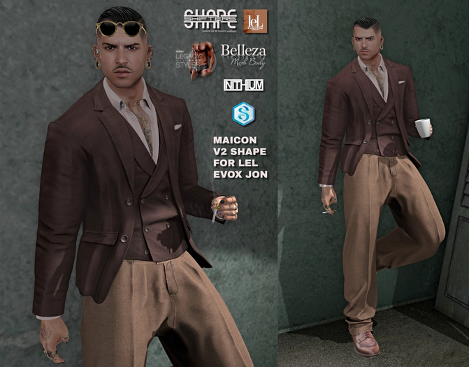 Second Life Marketplace - [SHAPEshifters] MAICON V2 SHAPE FOR LEL EVOX ...