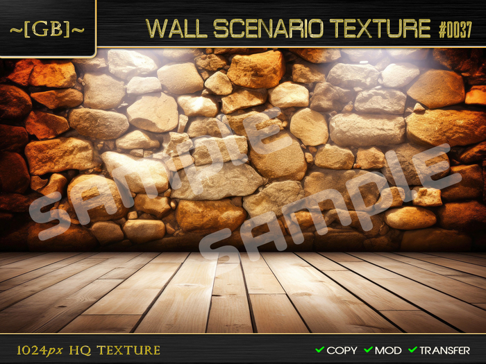 Second Life Marketplace - ~ [GB] Textures HQ ~ 00298 - Wall Scenario ...