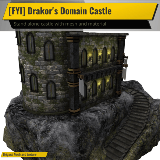 Second Life Marketplace - [FYI] Medieval Mesh Material Fantasy Castle