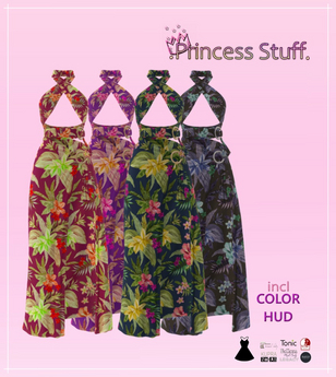 Second Life Marketplace - .Princess Stuff. [Summer Wrap Dress] RAINFOREST!