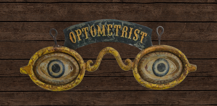 Second Life Marketplace - Antique Optometrist Trade Sign