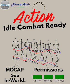 Second Life Marketplace - GreenTech Idle Combat Ready - Animation Full perm