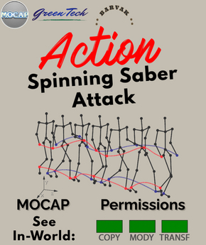 Second Life Marketplace - GreenTech Spinning Saber Attack- Animation ...