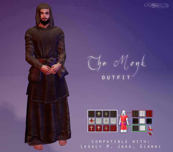 Second Life Marketplace - Cosmos: Monk Outfit DEMO