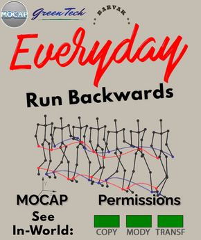 Second Life Marketplace - GreenTech Run Backwards - Animation Full perm