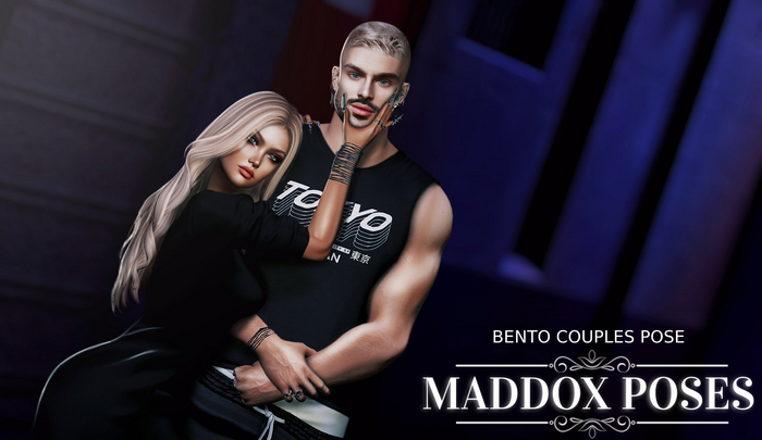Second Life Marketplace - Bento Static M/F Couples POSE 16 - MADDOX POSES